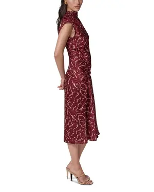 Donna Karan New York Cowl Neck Side Ruched Dress
