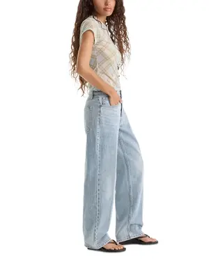 Good American Good Petite 90s Mid Rise Jeans In Indigo1257