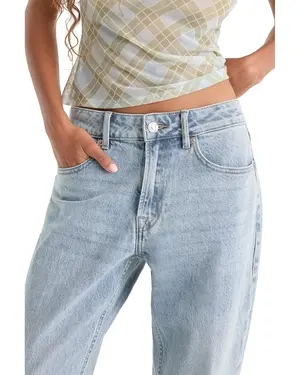 Good American Good Petite 90s Mid Rise Jeans In Indigo1257