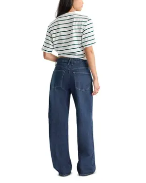 Good American High Rise Wide Leg Jeans - Indigo