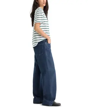 Good American High Rise Wide Leg Jeans - Indigo