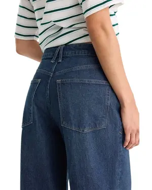 Good American High Rise Wide Leg Jeans - Indigo
