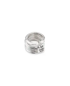 UNODE50 Sterling -plated Multi-ring