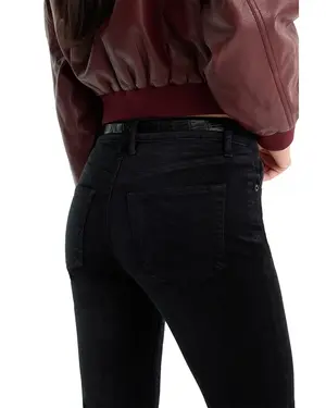 Good American Good Legs Velvet High Rise Flared Jeans