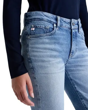 Ag Sandra Mid Rise Straight Jeans