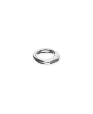 UNODE50 Sterling Plated Geometric Ring