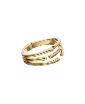 UNODE50 Plated Bracelet In The Shape Of Several Tubes