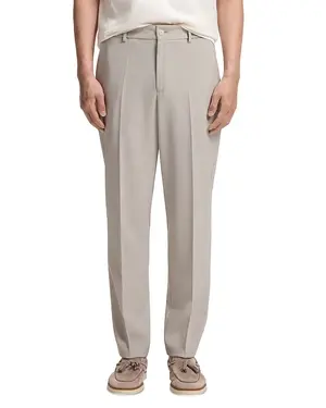BOSS Perin Wool Tapered Fit Pants - Light Beige