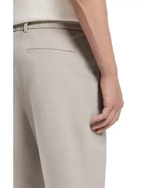 BOSS Perin Wool Tapered Fit Pants - Light Beige