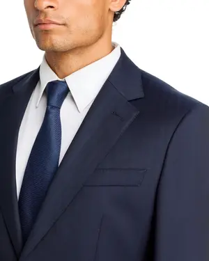 BOSS Huge Stripe Wool Slim Fit Suit