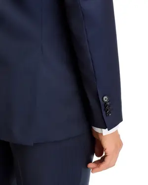 BOSS Huge Stripe Wool Slim Fit Suit