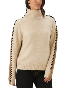 Karen Kane Whipstitched Colorblocked Sweater