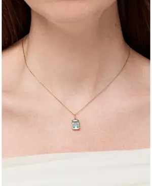 ANA LUISA Solid Yellow Gold Spritz Necklace - Blue