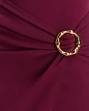 Simkhai Genne Draped Knit Midi Dress - Fig