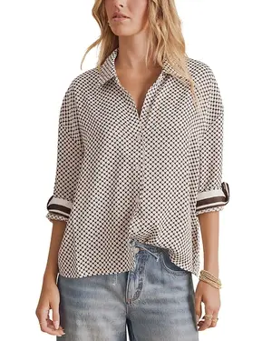 Splendid Clara Printed Button Down Shirt
