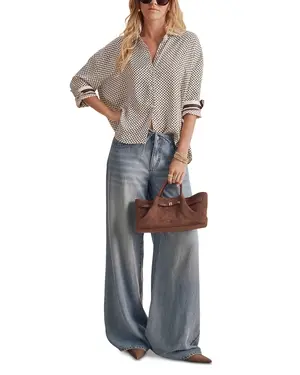 Splendid Clara Printed Button Down Shirt