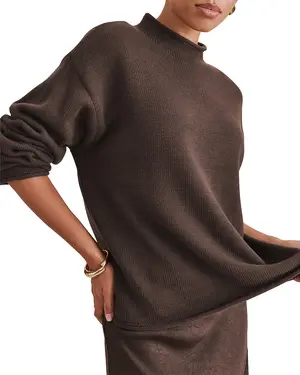 Splendid Elsie Roll Neck Sweater - Java