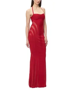 Herve Leger The Katie Sheer Inset Bandage Gown