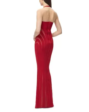 Herve Leger The Katie Sheer Inset Bandage Gown