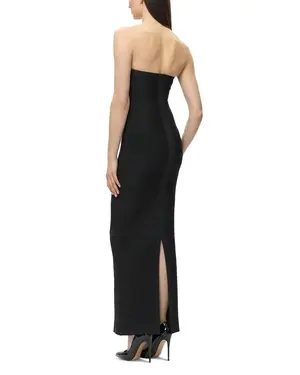 Herve Leger Metallic Keyla Strapless Gown