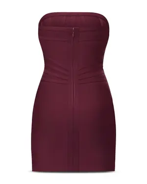Herve Leger Janette Strapless Mini Dress