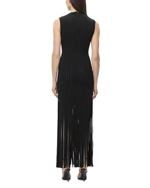 Herve Leger Alyssa Fringe Hem Gown