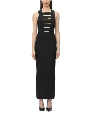 Herve Leger Bailey Cutout Bandage Gown - Black