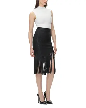 Herve Leger The Janet Turtleneck Knit Top - Alabaster