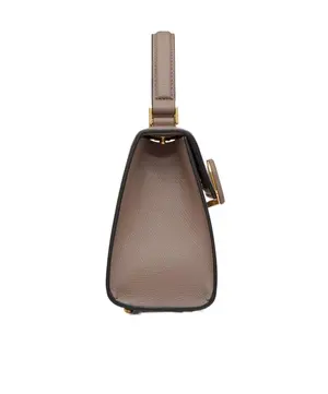 Valentino Garavani Small Vsling Grainy Calfskin Handbag - Brown