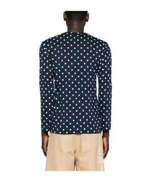 Play Comme Des Garcon Polka Dot Long Sleeve T-shirt - Black