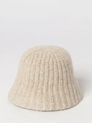 Brunello Cucinelli Ribbed Cashmere-blend Cloche Hat With Sequins - Beige