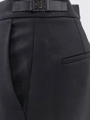 Max Mara Acino Slim Fit Stretch Wool Trousers - Black