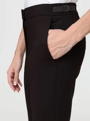 Max Mara Acino Slim Fit Stretch Wool Trousers - Ebony
