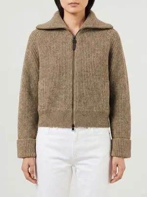 Brunello Cucinelli Ribbed Zip-up Sweater