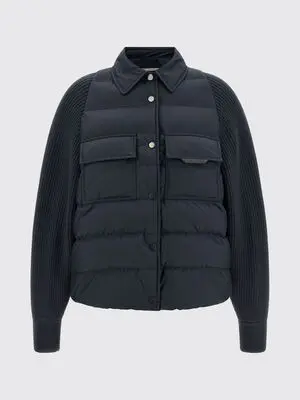 Brunello Cucinelli Short Quilted Down Jacket - Blue