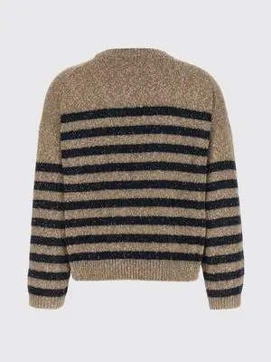 Brunello Cucinelli Striped Crew Neck Pullover