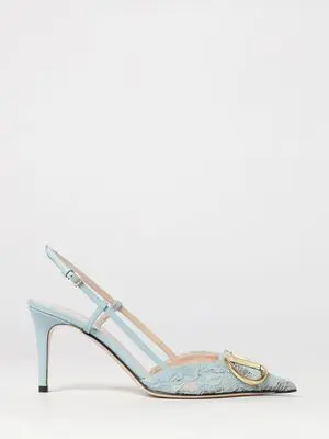 Valentino Garavani High Heel Slingback Shoes - Blue