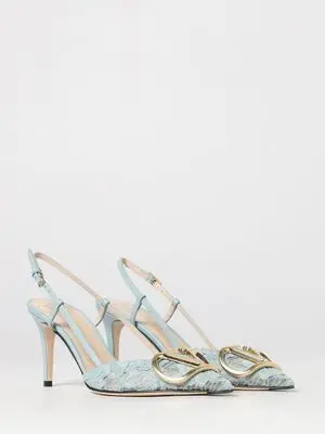 Valentino Garavani High Heel Slingback Shoes - Blue