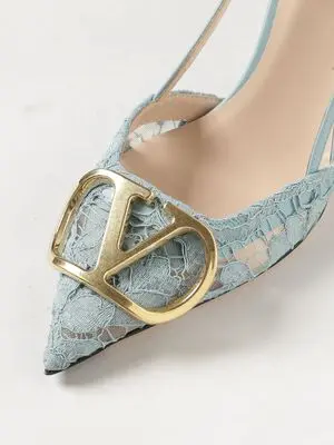 Valentino Garavani High Heel Slingback Shoes - Blue