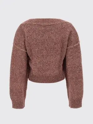 ROTATE BY BIRGER CHRISTENSEN V-neck Cropped Sweater