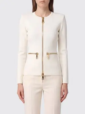 Elisabetta Franchi Viscose Cardigan - Ivory