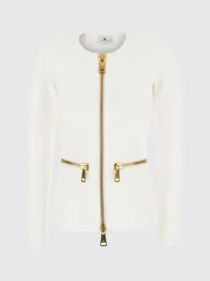 Elisabetta Franchi Viscose Cardigan - Ivory