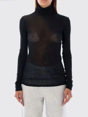 American Vintage Slim Fit Sheer Cotton Turtleneck Jumper