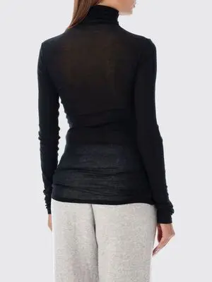 American Vintage Slim Fit Sheer Cotton Turtleneck Jumper