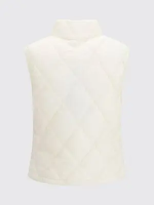 Burberry Quilted Zip-up Vest With Signature Check Trim