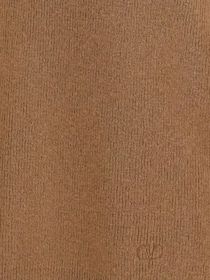 Valentino Garavani Quarter Zip Ribbed Sweater