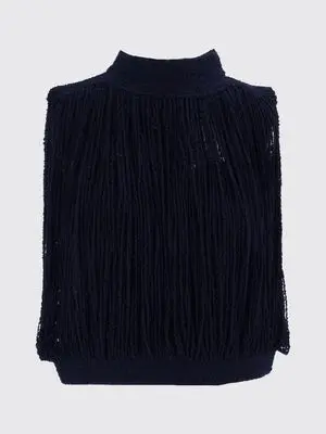 Fabiana Filippi Textured Mock Neck Sweater - Blue
