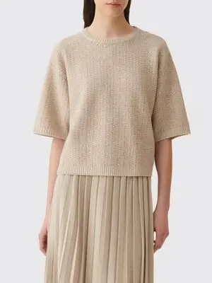 Fabiana Filippi Short-sleeved Crewneck Jumper - Beige