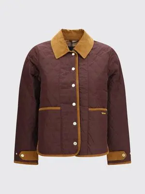 Barbour Quilted Waxed Cotton Shirt Jacket With Velvet Collar