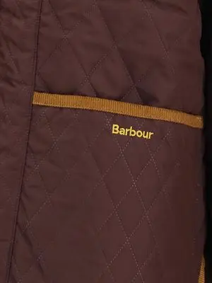 Barbour Quilted Waxed Cotton Shirt Jacket With Velvet Collar